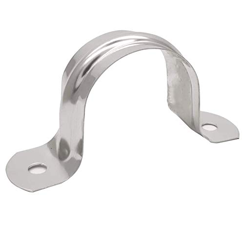 30 Pcs 1.2inch Rigid Pipe Strap,Two Hole Stainless Steel Strap U ...