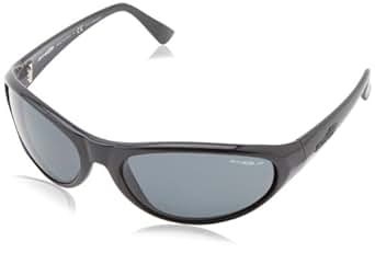 Amazon.com: Arnette Raven Polarized Round Sunglasses,Gloss Black/Polar ...