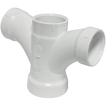 Canplas 194154 PVC DWV Double Fixture Fitting, 3 x 2 x 3 x 3-Inch ...