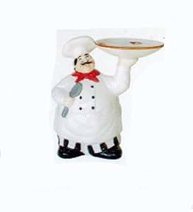 Amazon.com: Fat Italian chef with Tray Kitchen decor counter Top ...