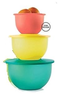 Amazon.com: Tupperware Impressions Classic Bowl Set Spring Color NEW ...