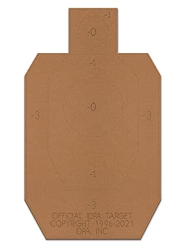 Official IDPA Cardboard Shooting Targets, Competition Torso Target ...