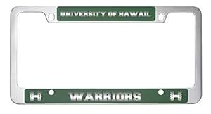 Amazon.com: The University of Hawai'i-Metal License Plate Frame-Green ...