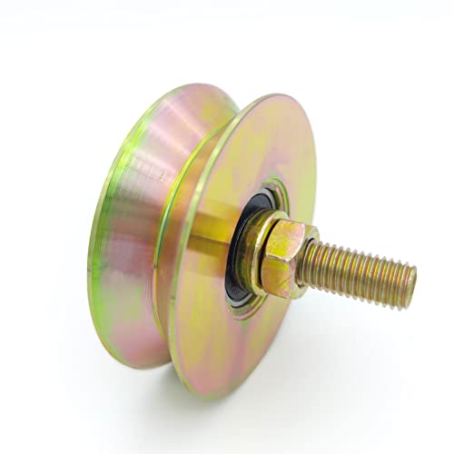 3in V Groove Wheel Rigid Guide Pulley Wheel Sliding Gate Double Bearing ...