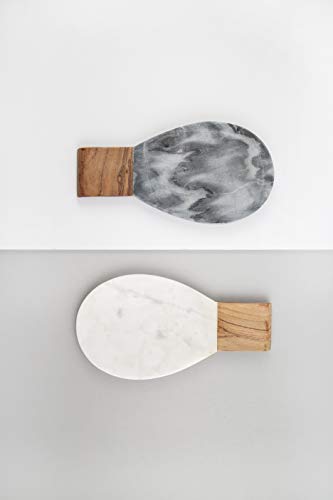 Thirstystone White Marble and Acacia Wood Spoon Rest | Pricepulse