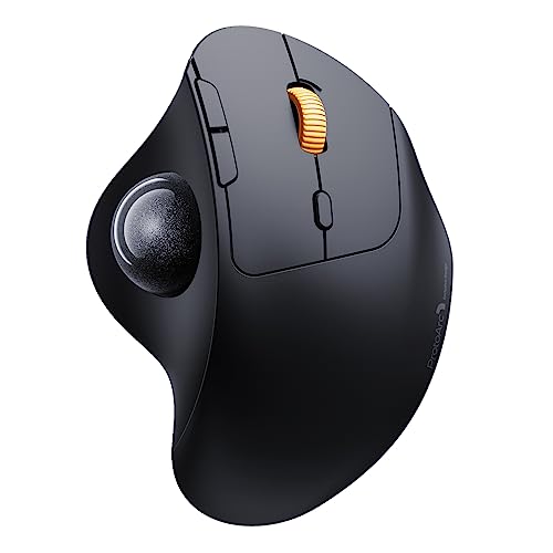ProtoArc Wireless Trackball Mouse, EM04 Ergonomic Bluetooth Rollerball ...
