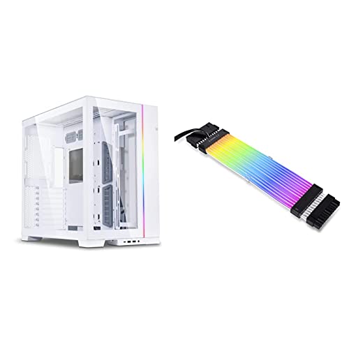 Lian Li LI PC-O11 Dynamic EVO Snow White ATX Full Tower Gaming Computer ...