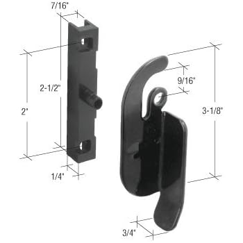 Right Hand Sliding Window Latch; 2" Screw Holes for Likit Windows ...