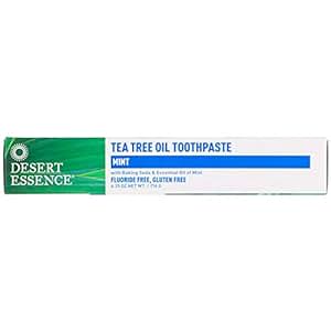 Amazon.com: Desert Essence Natural Tea Tree Oil Toothpaste with Baking ...