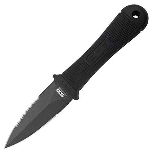 SOG Boot Knife with Sheath - Mini Pentagon Fixed Blade Knife and ...