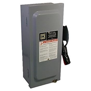 NEW IN BOX Square D HU362 HD Safety Switch Non-Fusible 600V 60A 3P ...