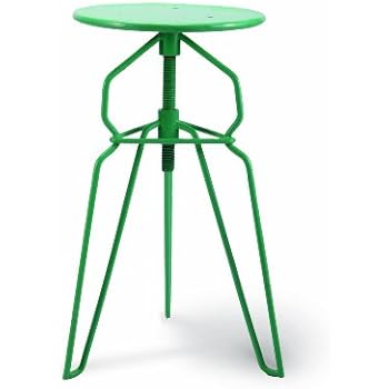 Amazon.com: Foreside Iron Adjustable Stool, Orange: Kitchen & Dining