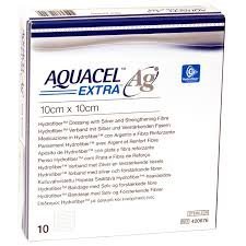 Aquacel Ag Extra Hydrofiber Dressing 10cm x 10 cm: Amazon.co.uk: Health ...