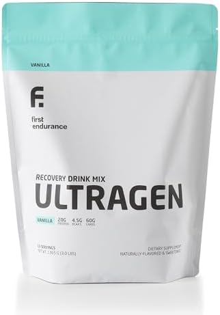 FIRST ENDURANCE Ultragen Workout Recovery Drink Powder, Protein Mix ...