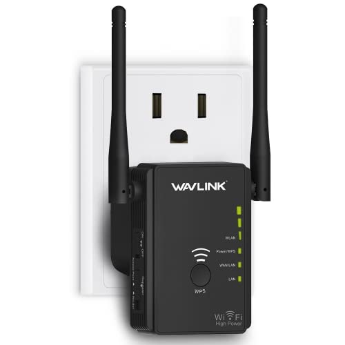 WiFi Repeater, WAVLINK 300Mbps WiFi Range Extender for Home,Wall Plug ...