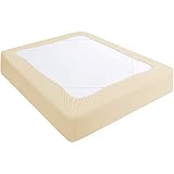 Amazon.com: Box Spring Cover Queen Size, Elastic Fabric Wrap Around 4 ...