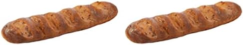 CANIGHT 2 Pieces Artificial Bread Simulation Bread Props Fake Bread ...