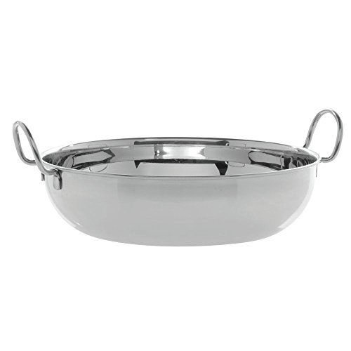 Balti Bowl Cooking Pan Round Stainless Steel - 8 1/2 Dia x 2 1/2 H ...