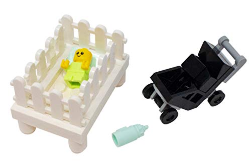 LEGO Baby with Crib, Stroller, and Bottle - Custom Infant Child ...