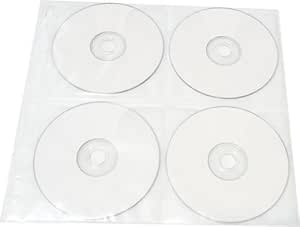 25-Pack 8 Disc CD DVD Poly Sleeves 3 Ring Binder Pages - 200 Disc ...