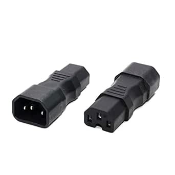 Amazon.com: IEC 320 C13 Male to C15 Kettle Plug Female Power Adapter ...