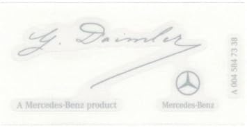 Mercedes-Benz Genuine OEM G Daimler Signed Windshield Sticker Signature ...