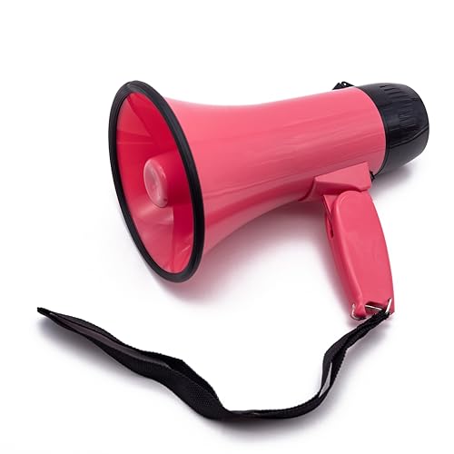 BEMLDY Portable Megaphone Bullhorn 20 Watt Power with Built-in Siren ...