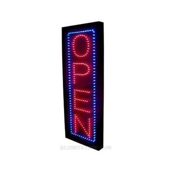 Amazon.com : Large Vertical Animated Business LED Open Sign W. Motion ...
