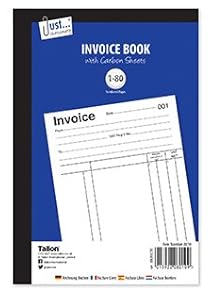 Just Stationery Invoice Book: Amazon.co.uk: Office Products