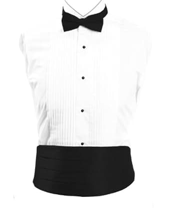 Amazon.com: SILK Cumberbund & BowTie BLACK Men's Cummerbund & Bow Tie ...