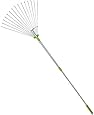 Amazon.com : MLTOOLS Garden Leaf Rake | 64-inch Adjustable Garden Rake ...