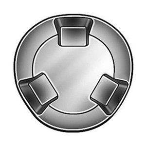 1/4-20 x 1/2" Round Head Tri-Groove Tamper Resistant Screw, 50 pk ...