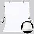 Amazon.com : White Photography Backdrop for Photoshoot,Photo Backdrop ...