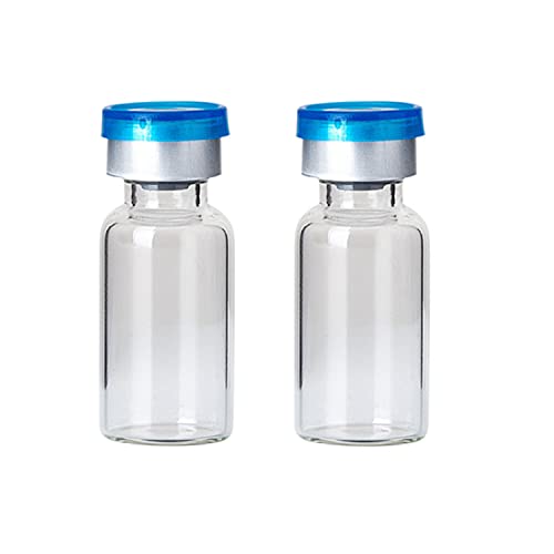 10 Pcs 10ml Glass Bottle,Sterile Transparent Vial,Seals Empty Vials ...