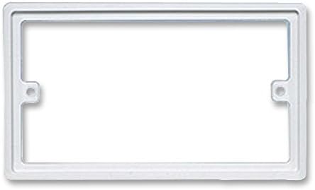 5 x White 2 Gang Square 10mm Socket Switch Back Box Spacer Plate Frame ...