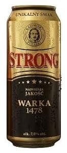 Warka Strong Polish Lager 24 X 500Ml 6.5% Alc: Amazon.co.uk: Grocery