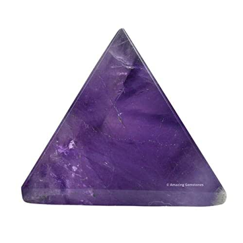 Amazon.com: Amethyst Pyramid Crystal Healing Stones - 1" Great Pyramid ...