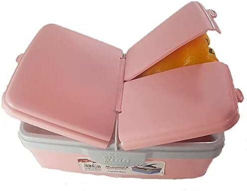 سعر Sina Divided Lunch Box, 1.5 Liter - Pink فى مصر | بواسطة امازون مصر ...