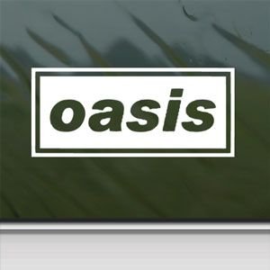 Amazon.com: Oasis White Sticker Decal English Rock Band White Car ...