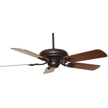 KIVA Rustic Pine Valley Ceiling Fan with 52" Walnut/Teak Blades ...