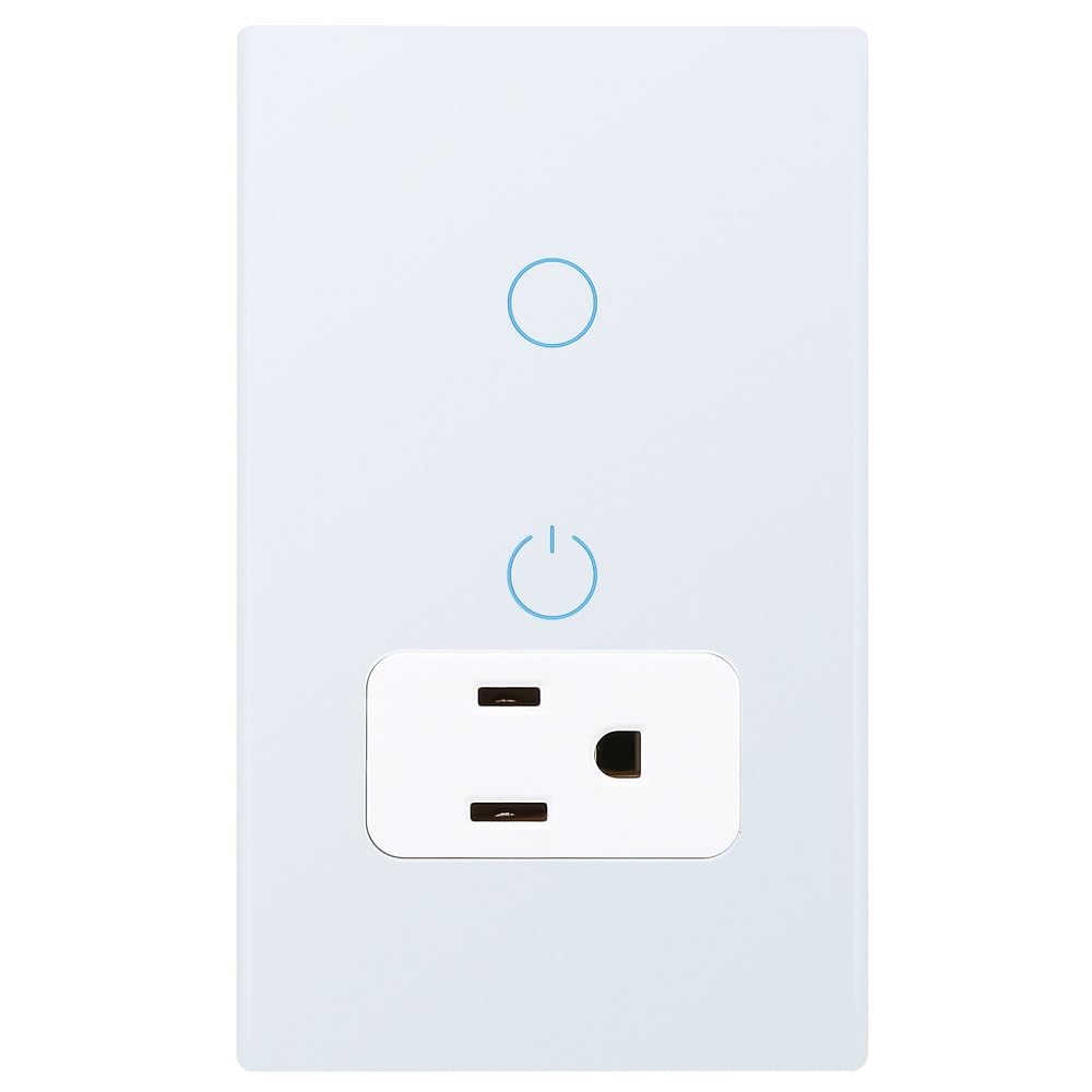 DUCHOW WiFi Smart Outlet and Switch Combo, Neutral Wire Required ...