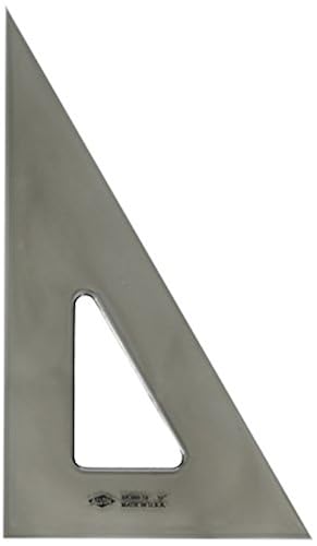 ALVIN - 10 inches Smoke-Tint Acrylic Triangle Ruler 30/60 Degrees ...