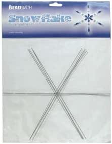 Amazon.com: Metal Wire Snowflake Forms - Fun Craft Beading Project 9 ...