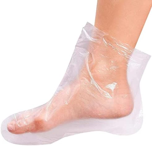 100pcs Bath Liners for Foot Plastic Foot Covers Booties for Feet ...