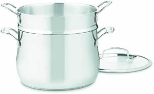 Amazon.com: Cuisinart Contour Stainless 6-Quart, 3-Piece Pasta Pot with ...
