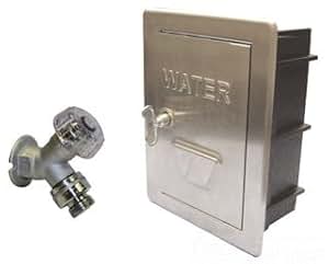 Amazon.com : Woodford MB24-3/4-K Faucet In Wall Box With Stainless ...