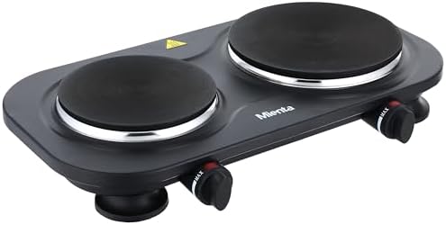 Mienta HP41225A Duetto Hot Plate, 2 Burners, 2500 Watt - Black price in ...