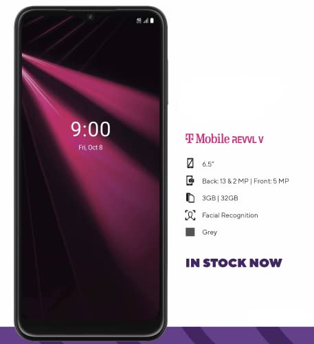 T-Mobile REVVL V Android 32GB Smartphone - Gray Unlocked | Pricepulse