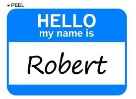Amazon.com: Hello My Name Is Robert - Window Bumper Laptop Sticker ...