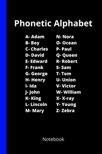 Amazon.com: Police Phonetic Alphabet: Cheat Sheet Notebook, Police ...